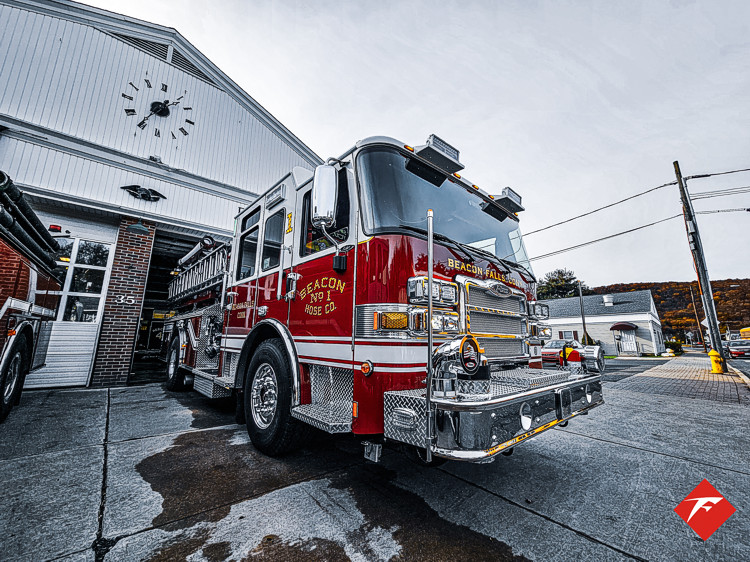 Pierce apparatus delivery for Beacon Hose Co. No. 1